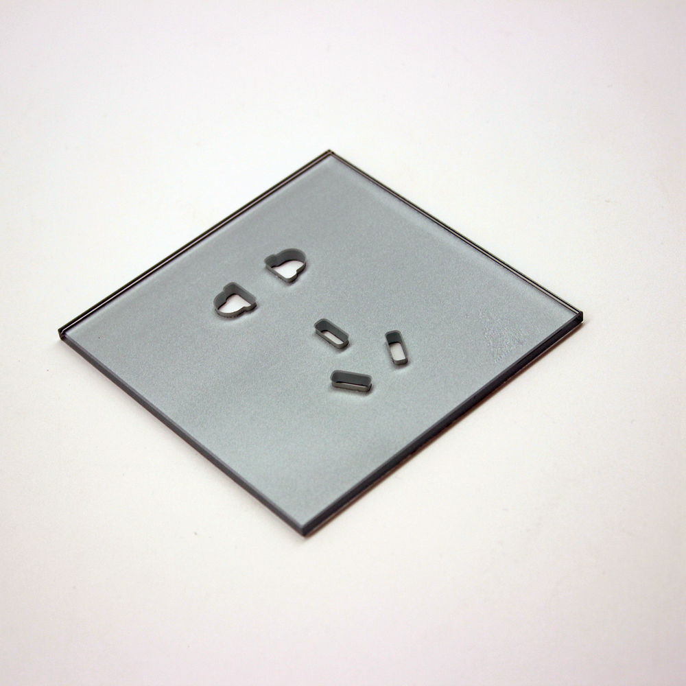 China 3mm Socket Glass Panel for Smart Home Controller factory and ...