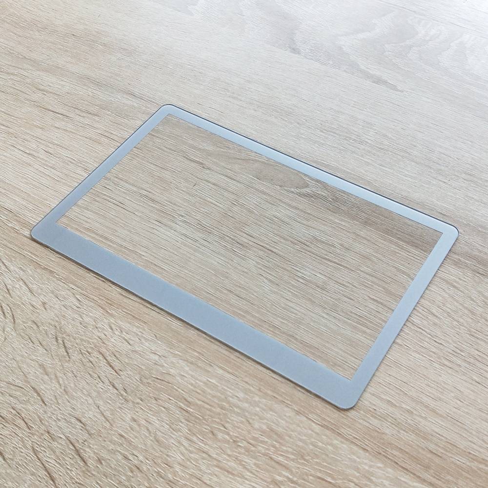 China 0.7mm Anti-Glare Display Touch Panel Cover Glass with Silver ...