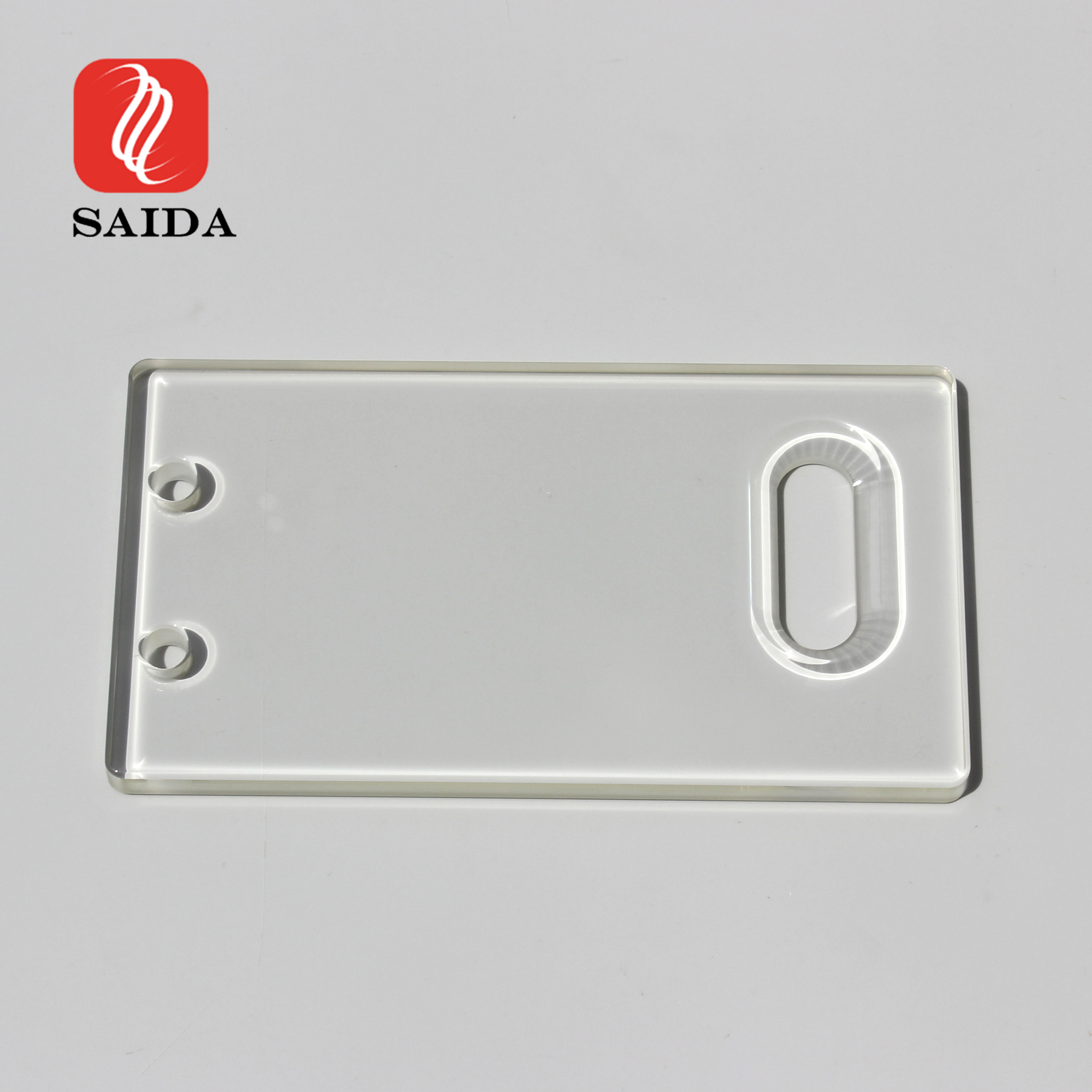 China Custom 6mm Toughened Glass with Tappered Oval Hole factory and ...